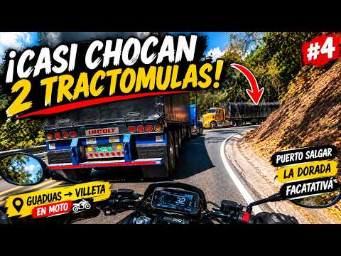 ¡CASI SE MATAN 2 TRACTOMULAS! 😱 Y UN BUS CASI ME ESTRELLA | Guaduas → Villeta