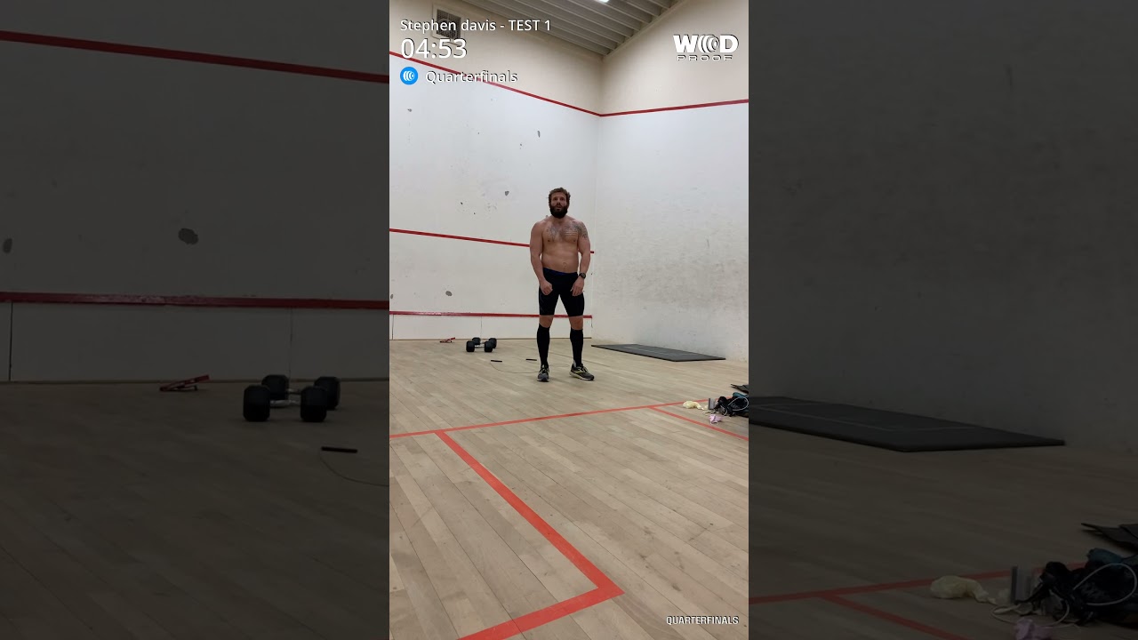 Stephen davis CrossFit games quarter finals test 1 - YouTube