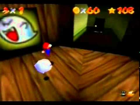 Super Mario 64 Part 38 BOO! HAUNTED HOUSE! - YouTube