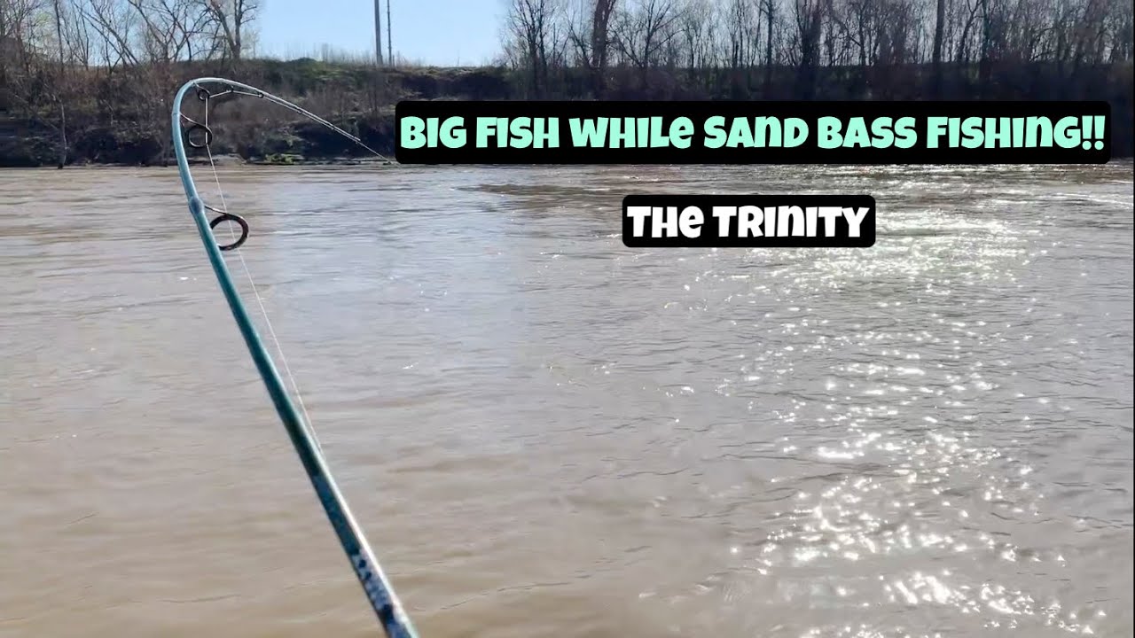 Trinity River Spillway Hooking Up on MONSTER Fish while White bass ...