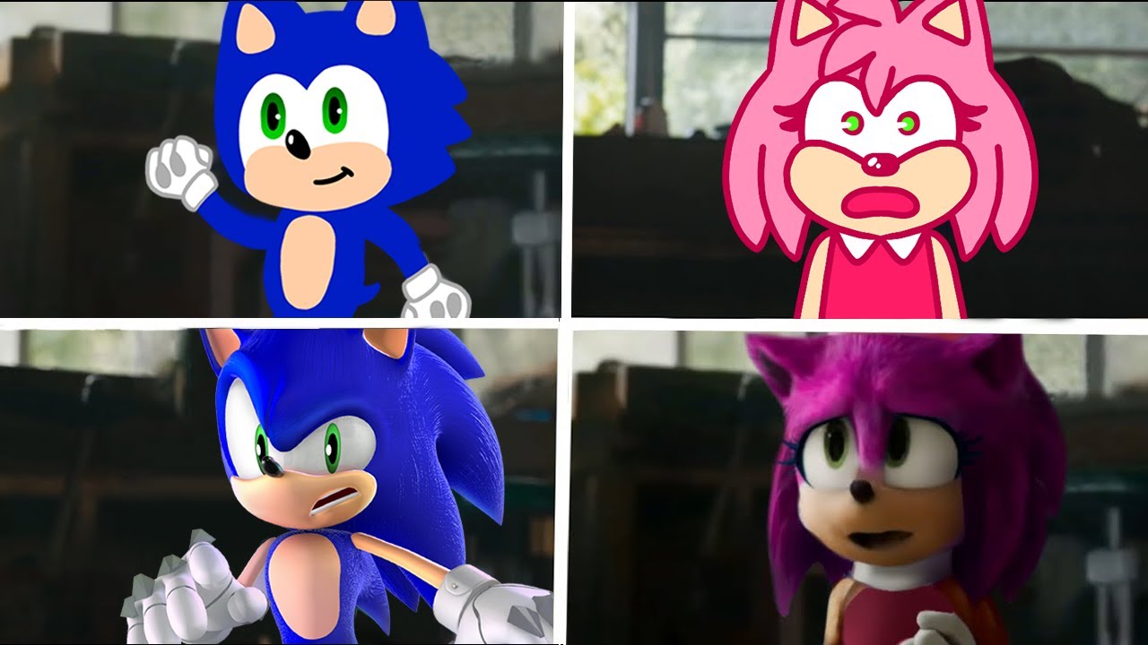 Sonic The Hedgehog Movie AMY vs SONIC PRIME Uh Meow All Designs ...