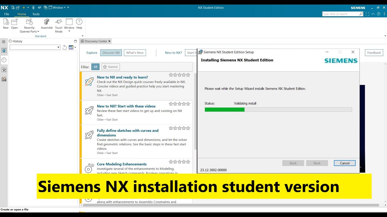 Siemens NX installation student version | #siemens #siemensnx ...