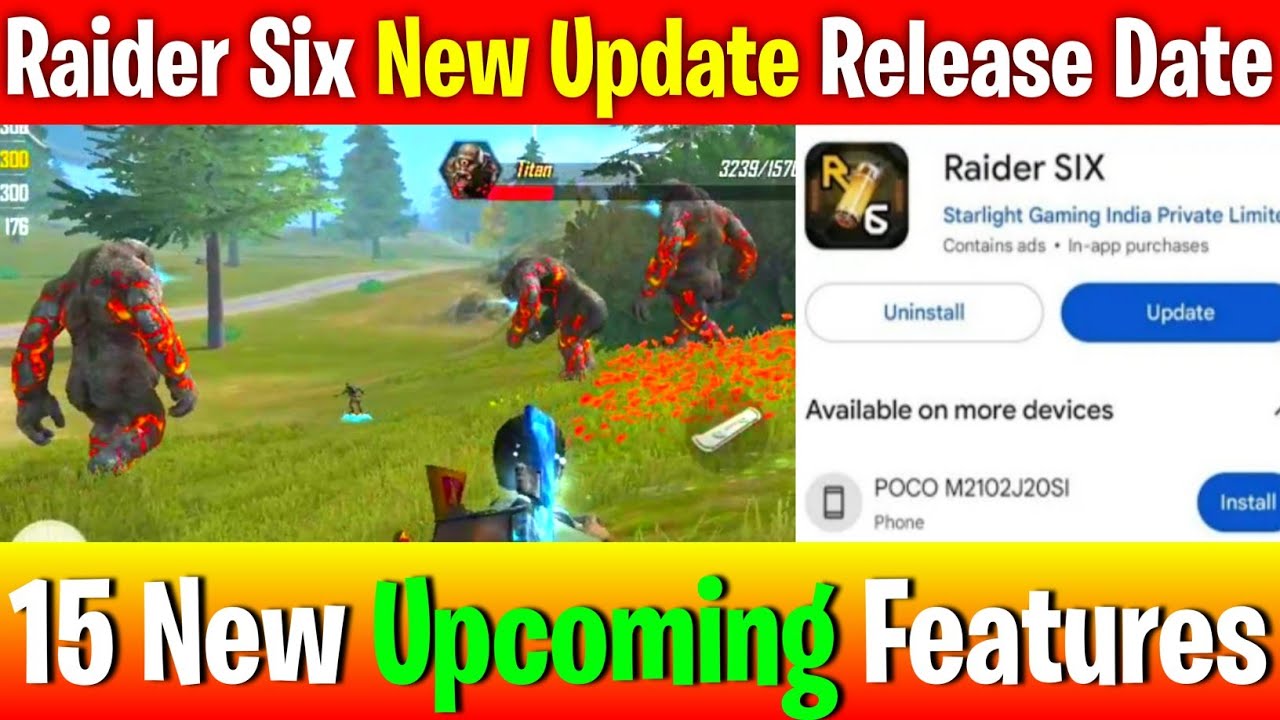 Top 15 New Features Next Upcoming Update in Raider six | Raider six new ...