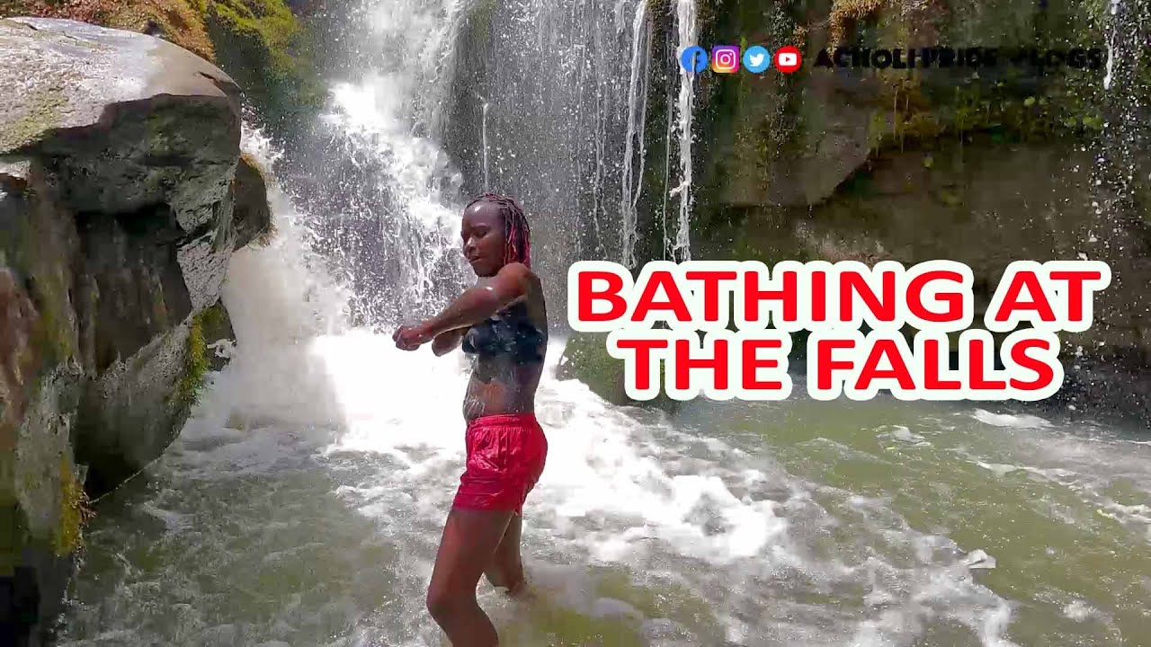 BATHING AT THE WATER FALLS WAS SO MUCH FUN - YouTube