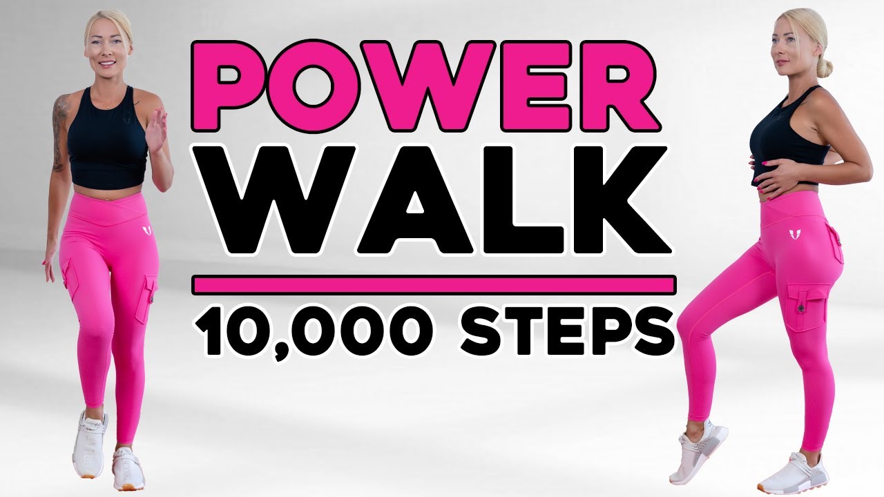 10000 Steps Walking At Home Workouts | 4 Mile Power Walk | Walk at Home ...