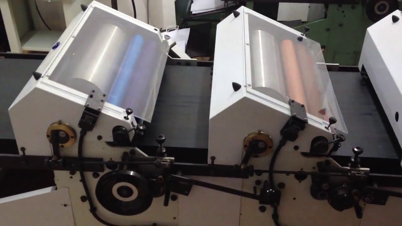 Sheet fed flexo for already made bags - YouTube