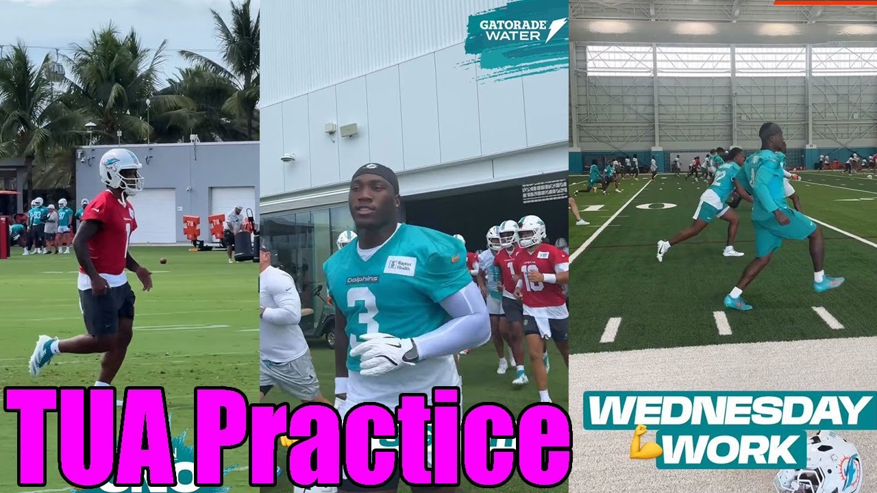 VIDEO! Tua Tagovailoa and his Dolphins teammates had a blast practicing ...
