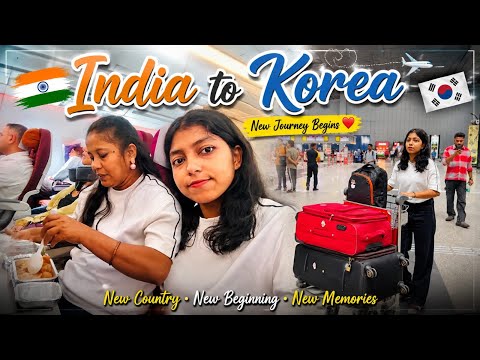 🇮🇳❤️🇰🇷India to ✈️Korea, Indian-Korean couple