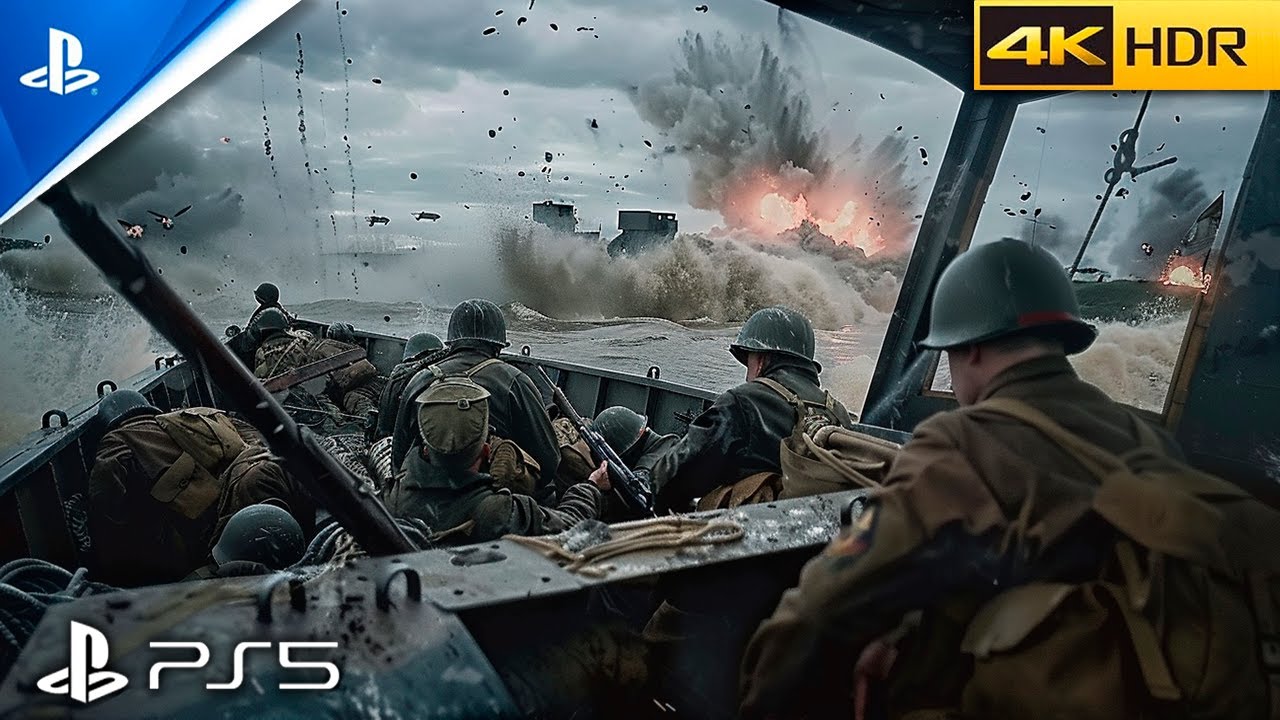 (PS5) Normandy Landings D-Day 1944 | REALISTIC IMMERSIVE ULTRA Graphics ...