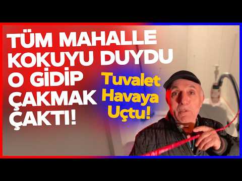 Türk İşi Kontrol Böyle Olur! Gaz Kokusu Geldi Tuvalete Gitti Çakmak Çaktı! Her Şey Patladı!