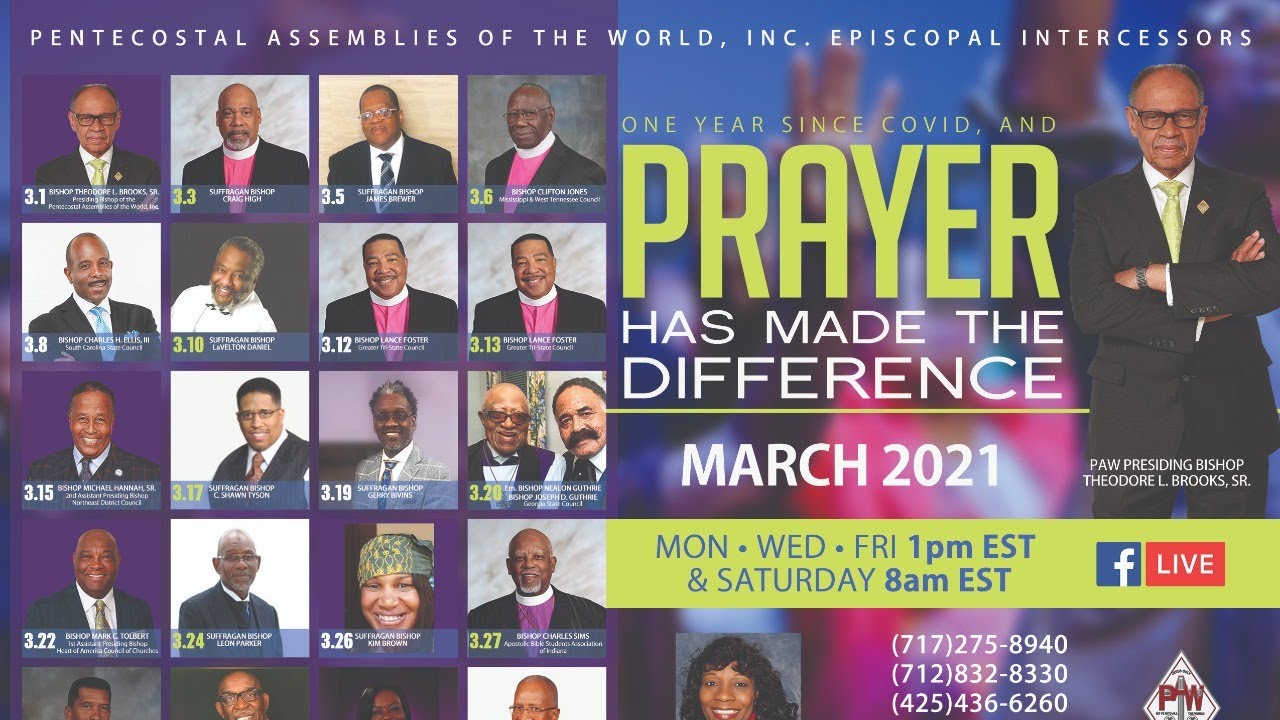 1pm EST Prayer w/Bishop Mark C. Tolbert - YouTube
