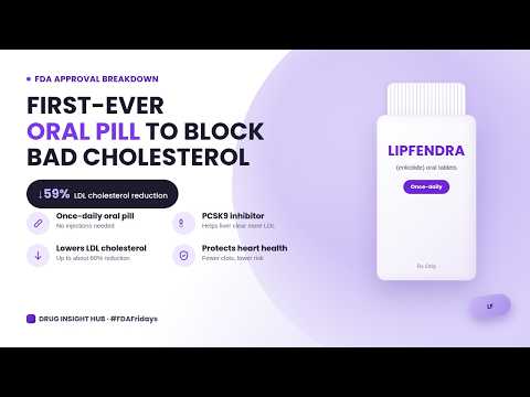 LIPFENDRA enlicitide First Oral PCSK9 Inhibitor to Lower LDL \