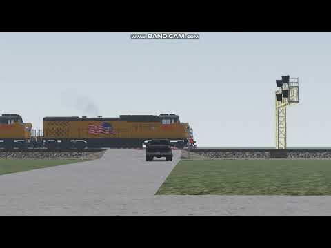 UP 6608 Passes first crossing - YouTube