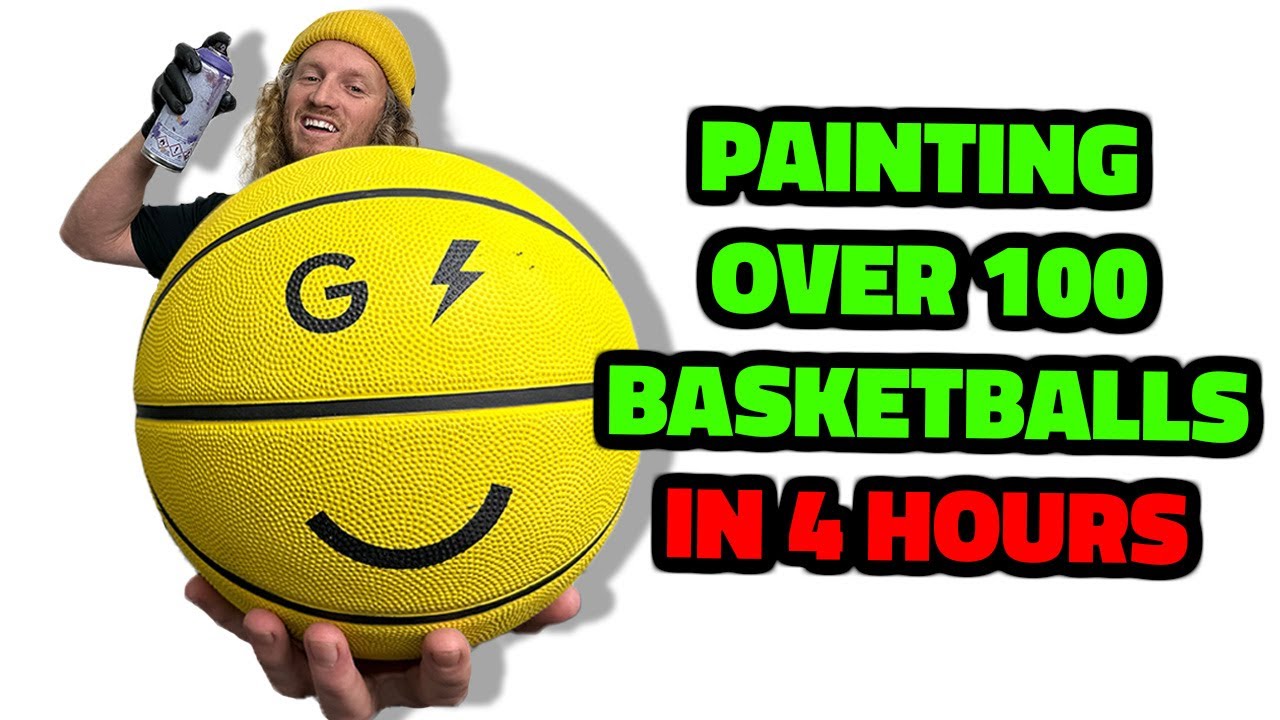 CUSTOM BASKETBALLS FOR GILLY HICKS 🤔🎨🏀 live event - YouTube
