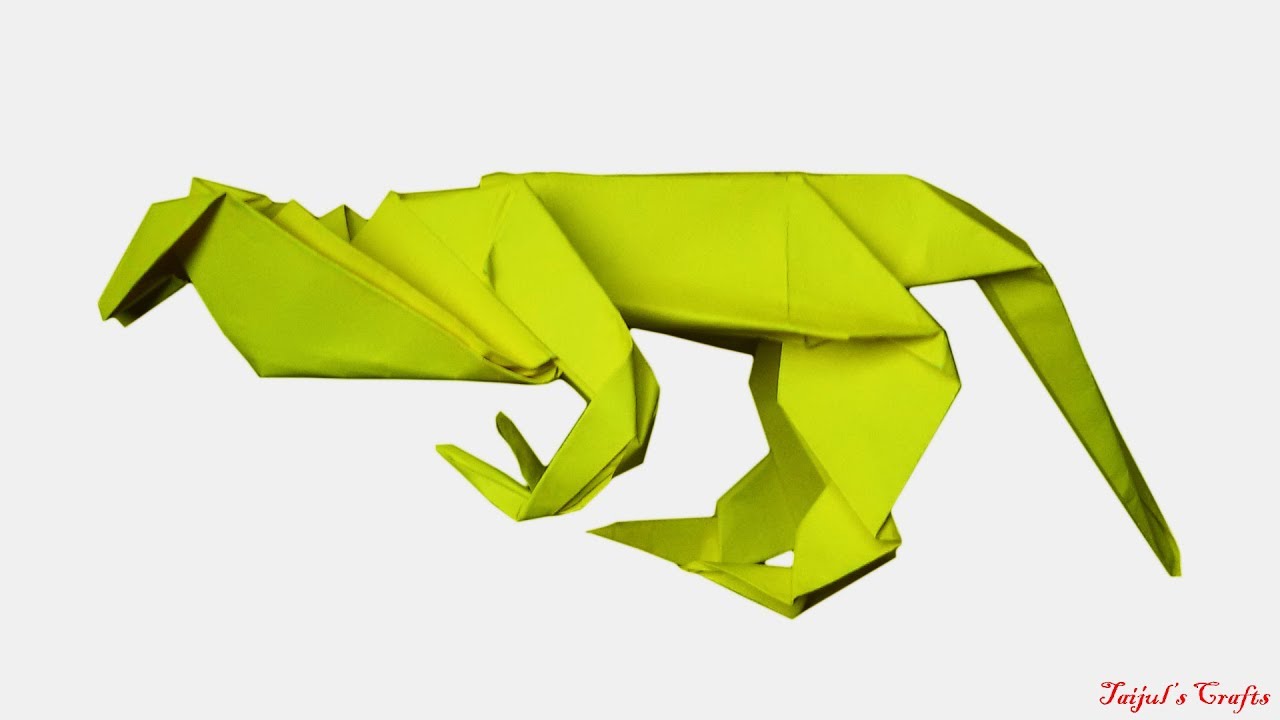 Origami Hyaena | How TO Make Paper Hyena - YouTube