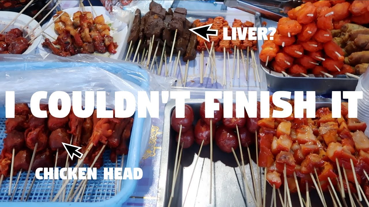 EATING MORE STREET FOOD - CHICKEN HEAD | PHILIPPINES DAY 3 - YouTube