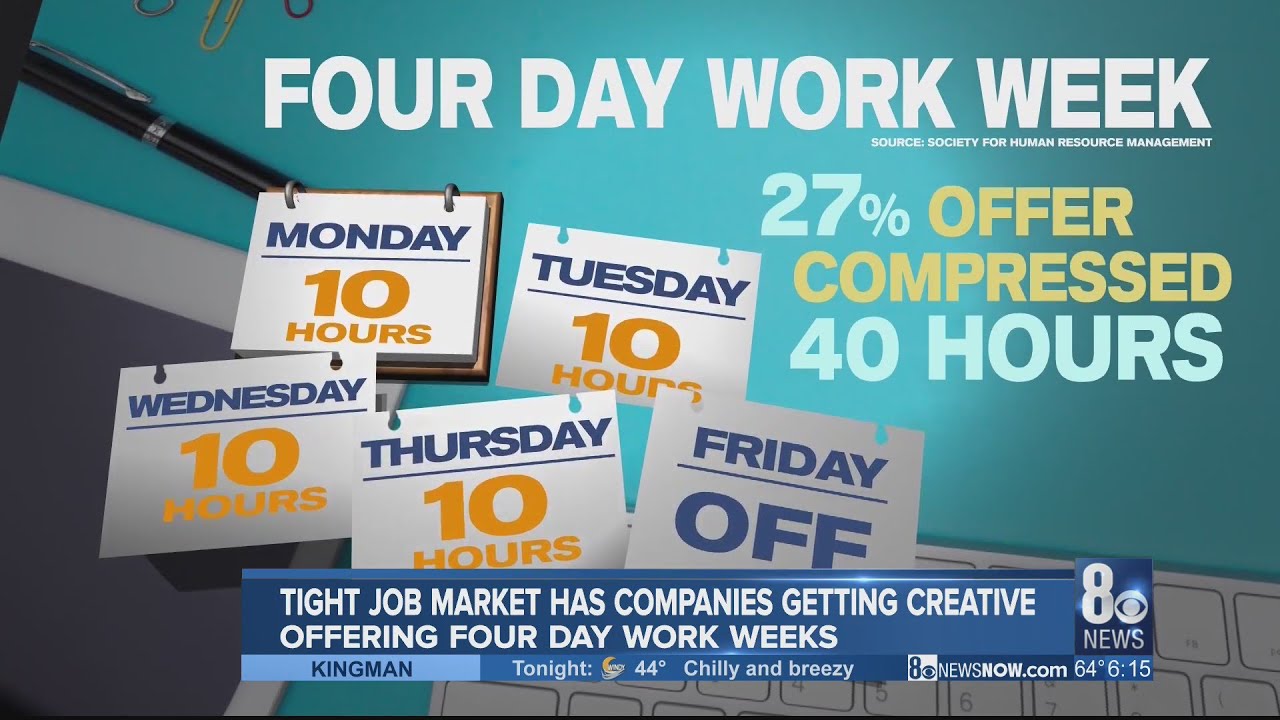 more-companies-offering-4-day-work-weeks-to-entice-future-employees
