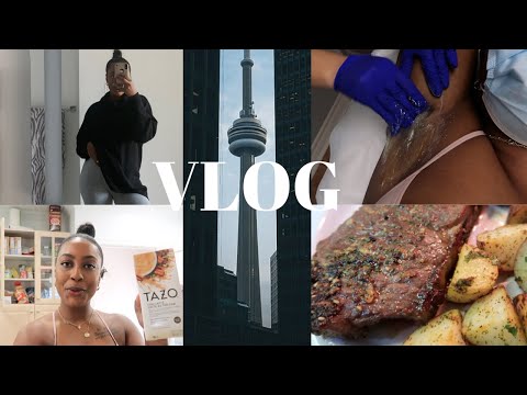 VLOG | getting a Brazilian wax and Yoni Treatment, Chill Days, Cooking A Steak + GoodFood Meal kit.