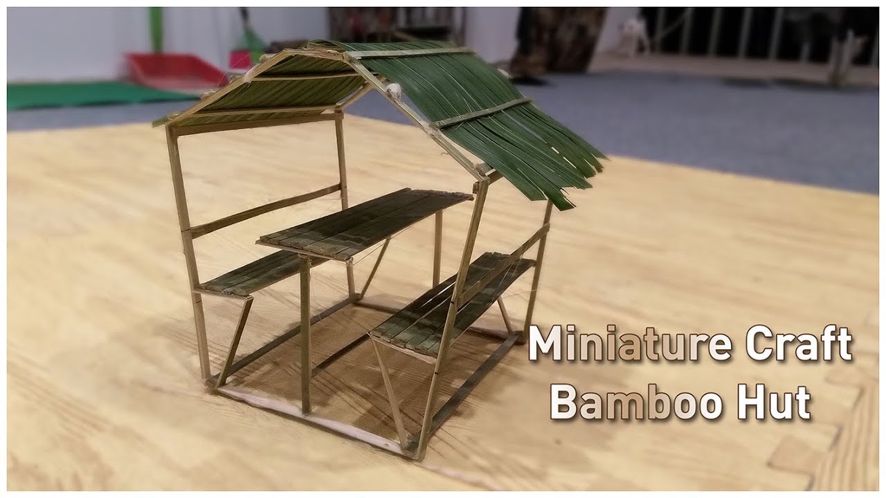 Miniature Craft: Bamboo Hut - Khmer Village Daily Life - YouTube
