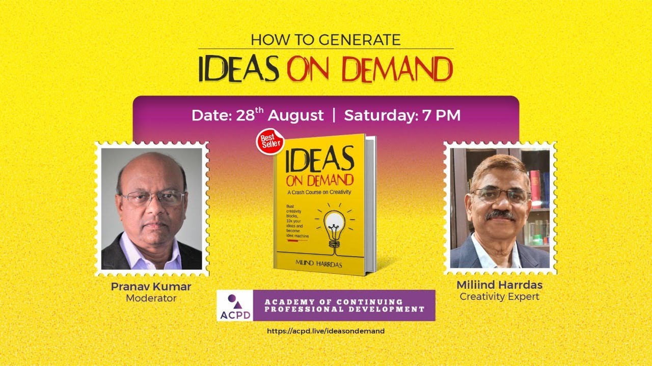 How to Generate Ideas on Demand? Live Talk with the Author - YouTube