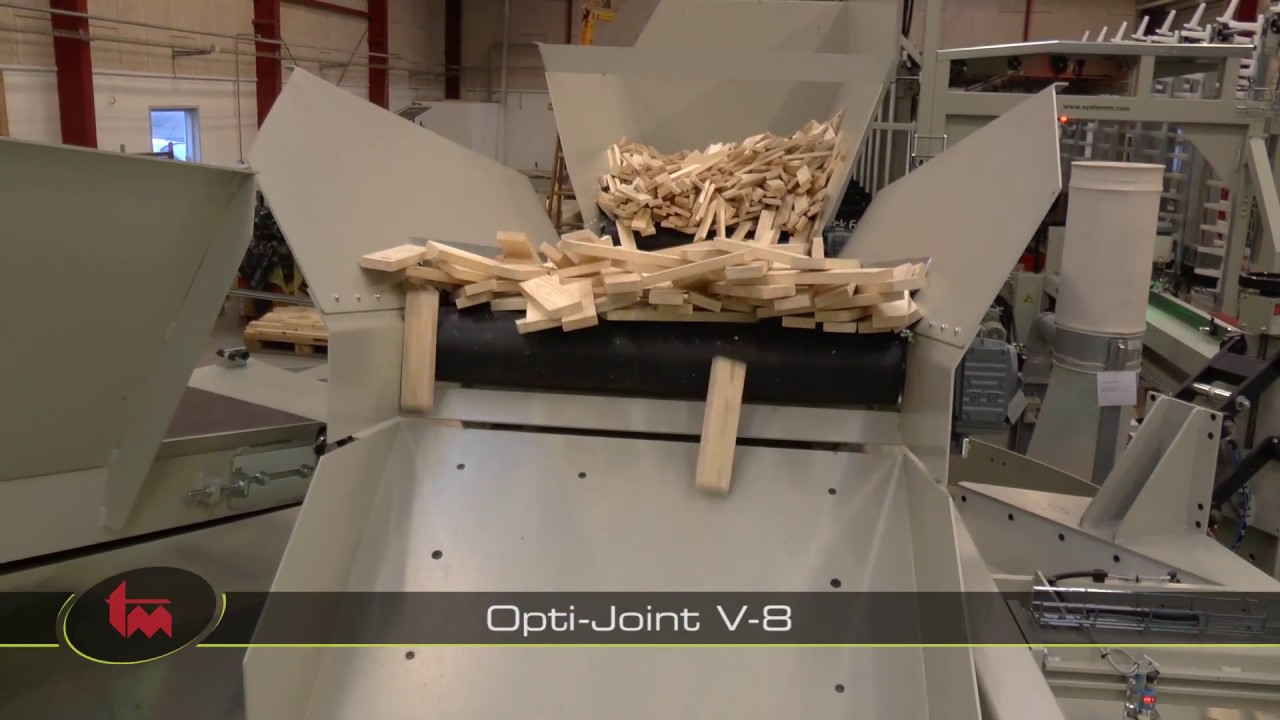 Opti-Solution - Finger-Jointing Line V-8 - YouTube