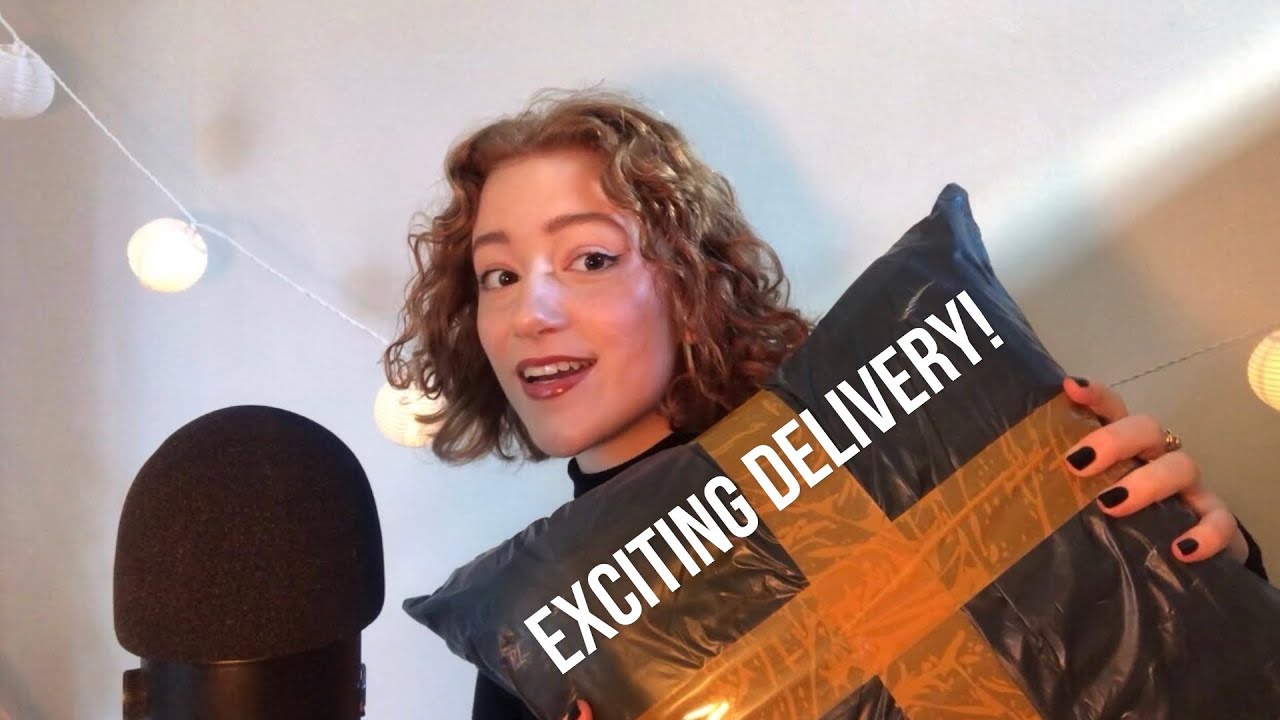 ASMR Shoe Unboxing! [crinkles, shoe tapping, plastic wrap, scissor ...