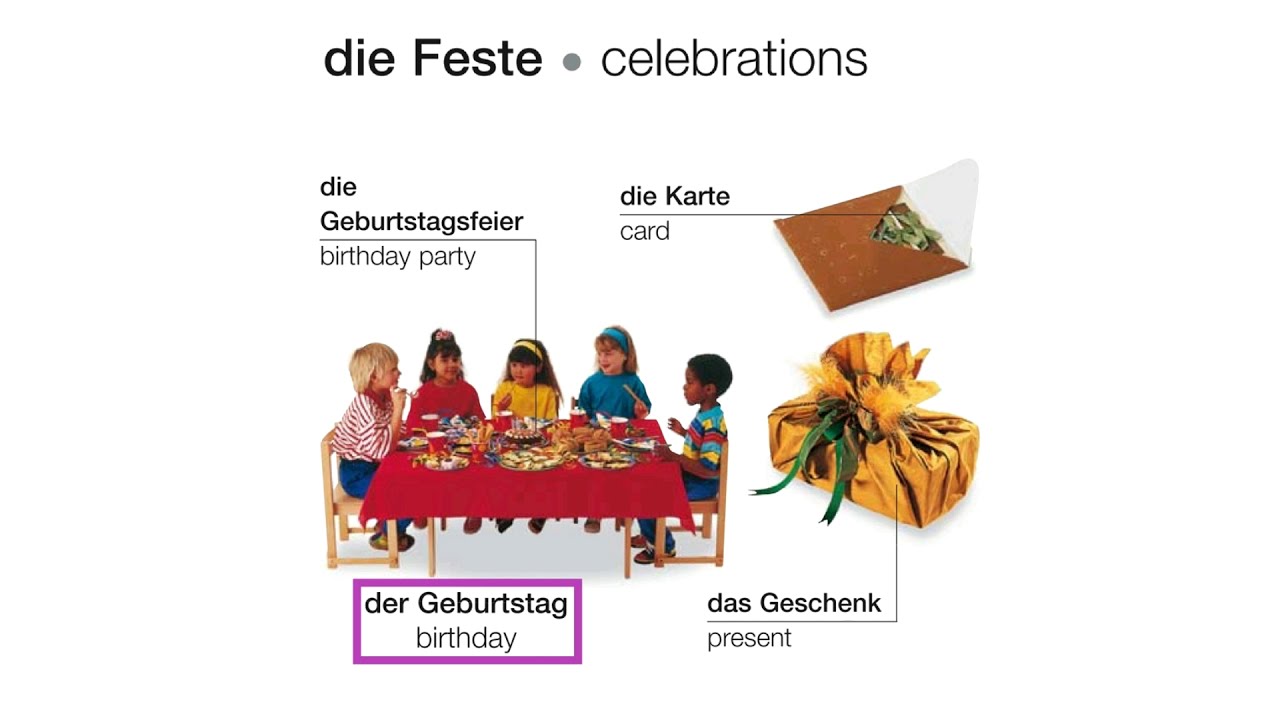Die Feste | Deutsch lernen || Learn German | - YouTube