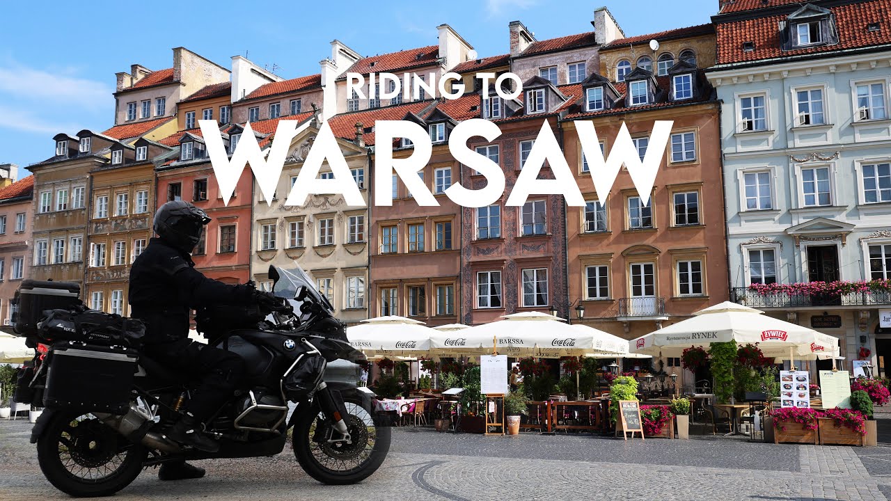 Motorcycle Adventure POLAND - Night Ride Through Warsaw City Centre ...