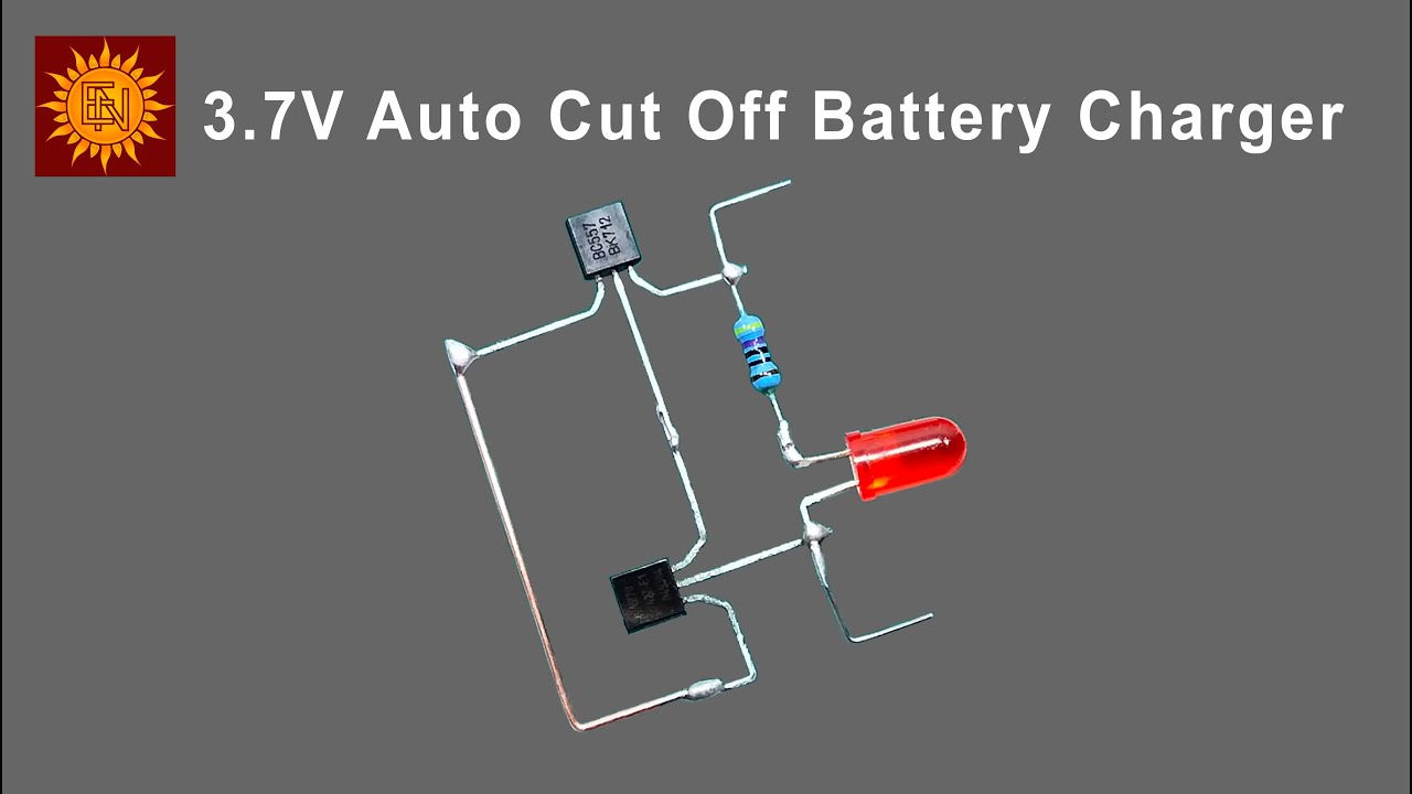 DIY 4.2V Auto Cut Off Battery Charger | 3.7V Battery Charger - YouTube