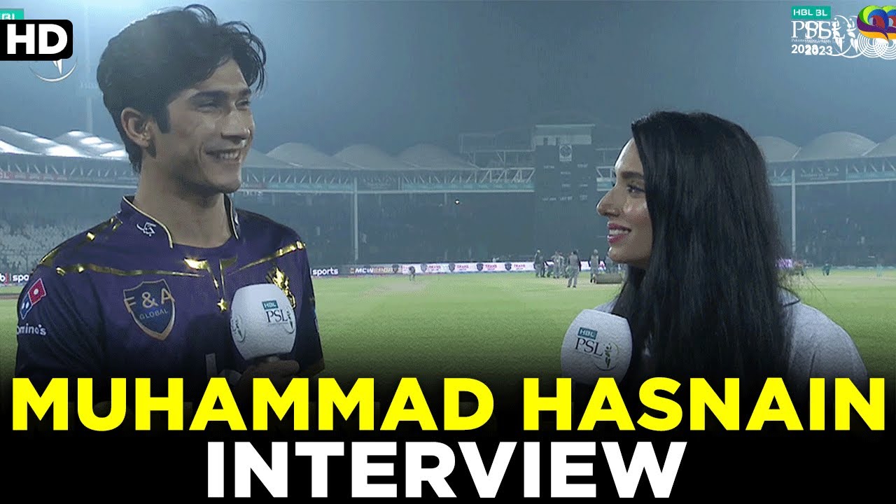 Muhammad Hasnain Interview | Karachi Kings vs Quetta Gladiators | Match 6 | HBL PSL 8 | MI2A ...