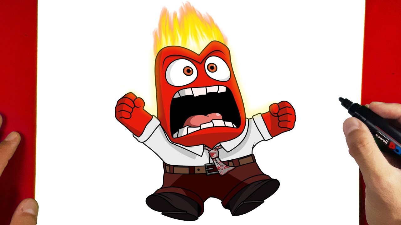 How to Draw ANGER | Inside Out 2 - YouTube