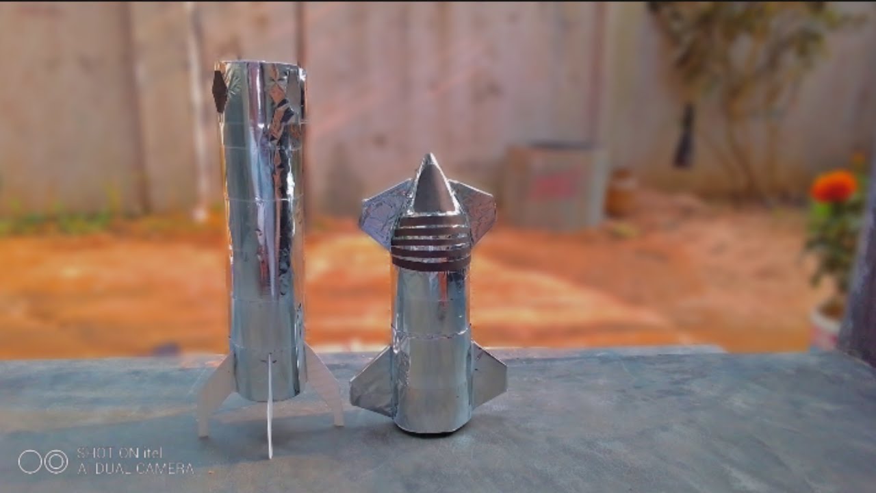 SpaceX starship Rocke | how to make starship rocket at home using paper ...