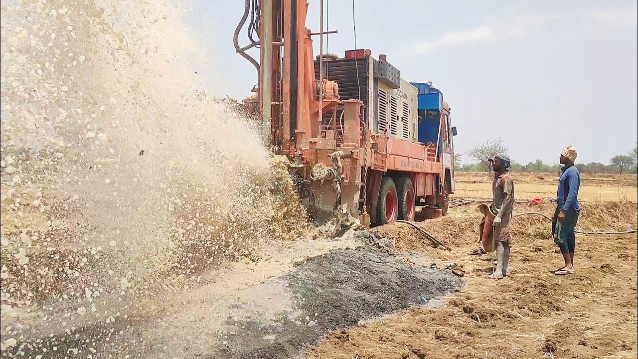 Borewell Drilling - 3 inch water in 200 feet deep Borewell | Borewell ...