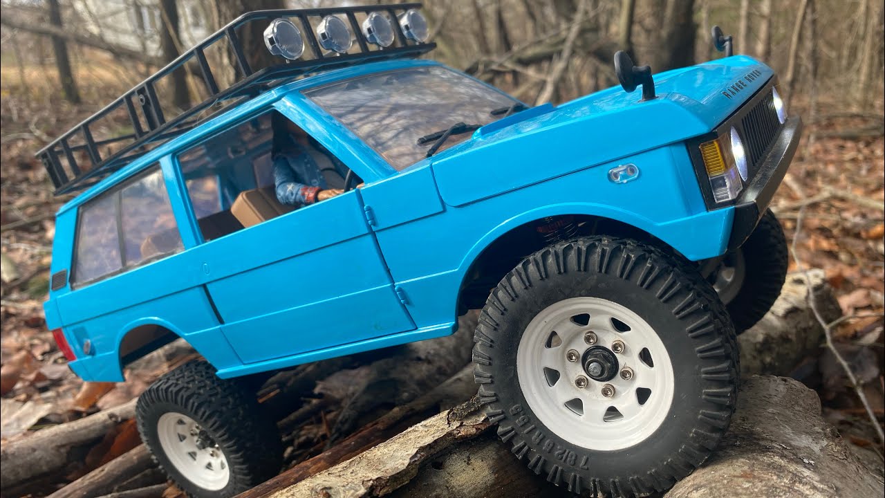 MN168 Range Rover hard body scaler out in the woods with the upgraded ...