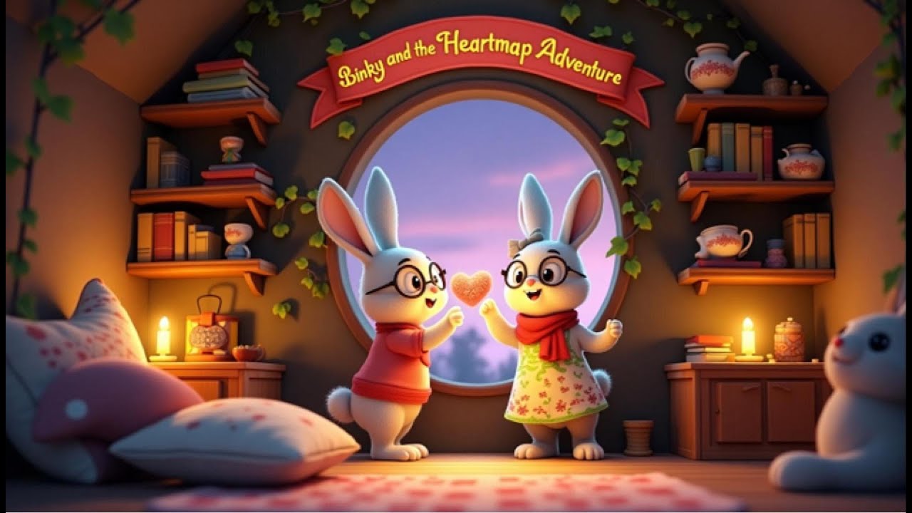 A Magical Rabbit Story for Kids | Binky the bunny and the Heartmap ...