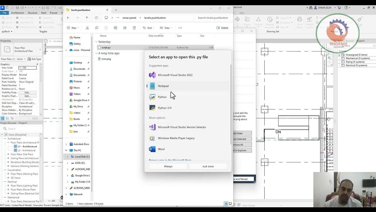 Revit API Python ريفيت API بايثون الدرس 2 إنشاء المستويات Creating levels - YouTube