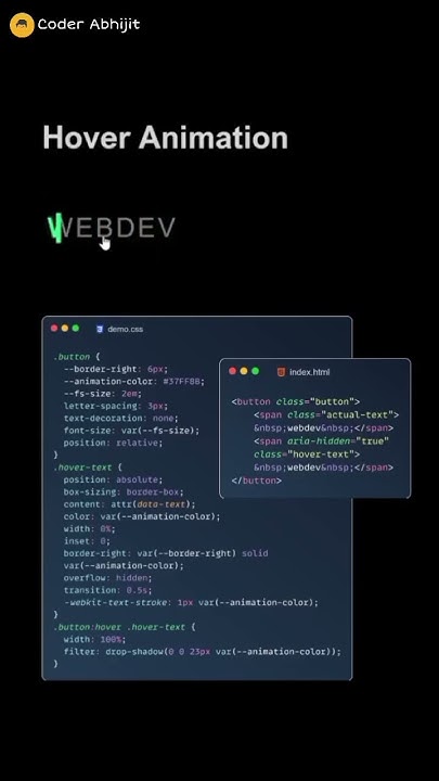 CSS Hover Animation #shots #shortvideo #html #css - YouTube