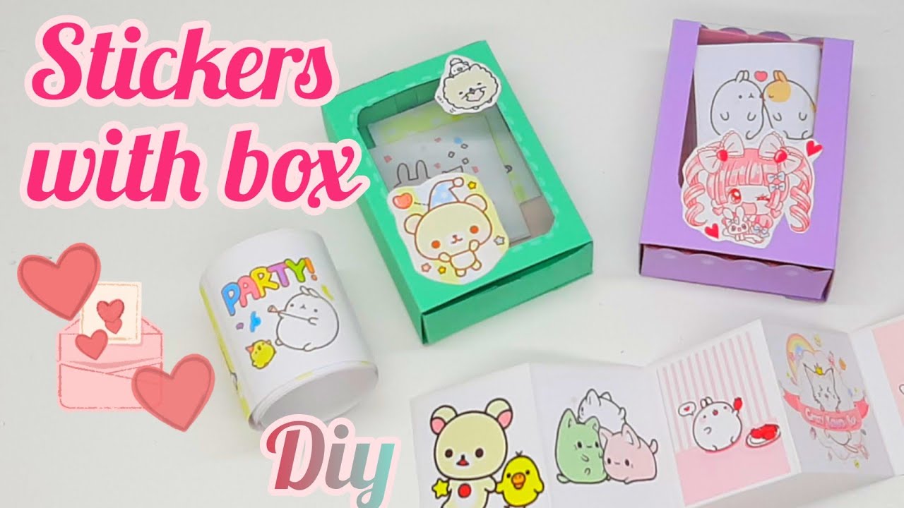 How to make stickers with box/Handmade diy stickers at home /Diy ...