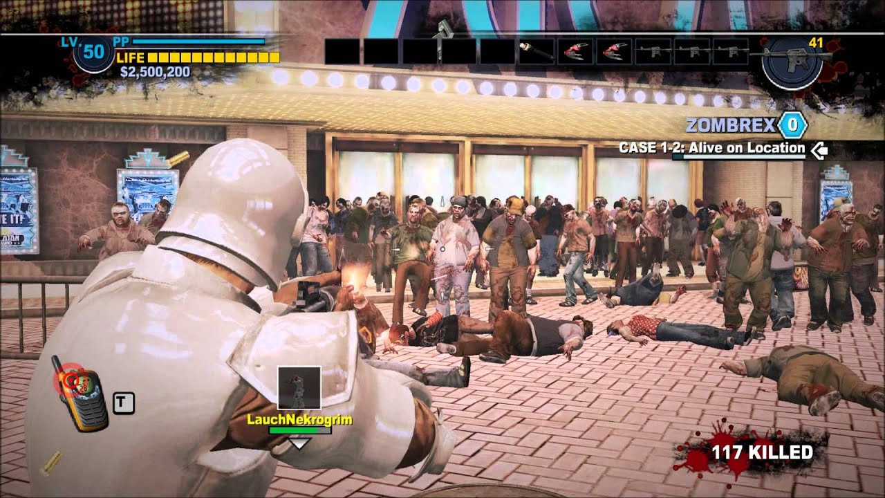 Dead Rising 2 - Rocket Launcher & Assault Rifle fun - YouTube