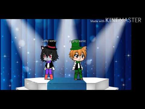 Gacha life lefty sonic y righty sonic - YouTube