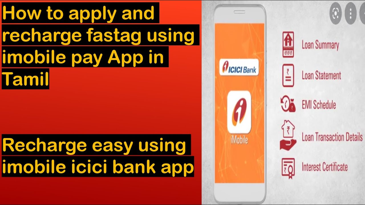 How to apply and recharge fastag using imobile | Apply and recharge ...