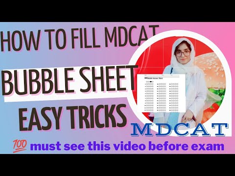 MDCAT BUBBLE SHEET |HOW TO FILL BUBBLE SHEET IN MDCAT | - YouTube