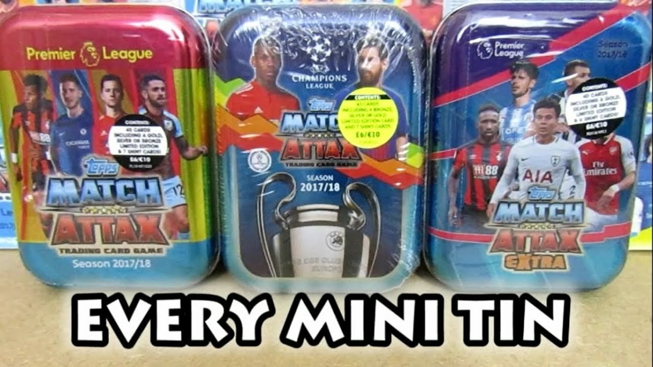 Every Match Attax 17/18 Mini Tin Opening | Match Attax Extra ...