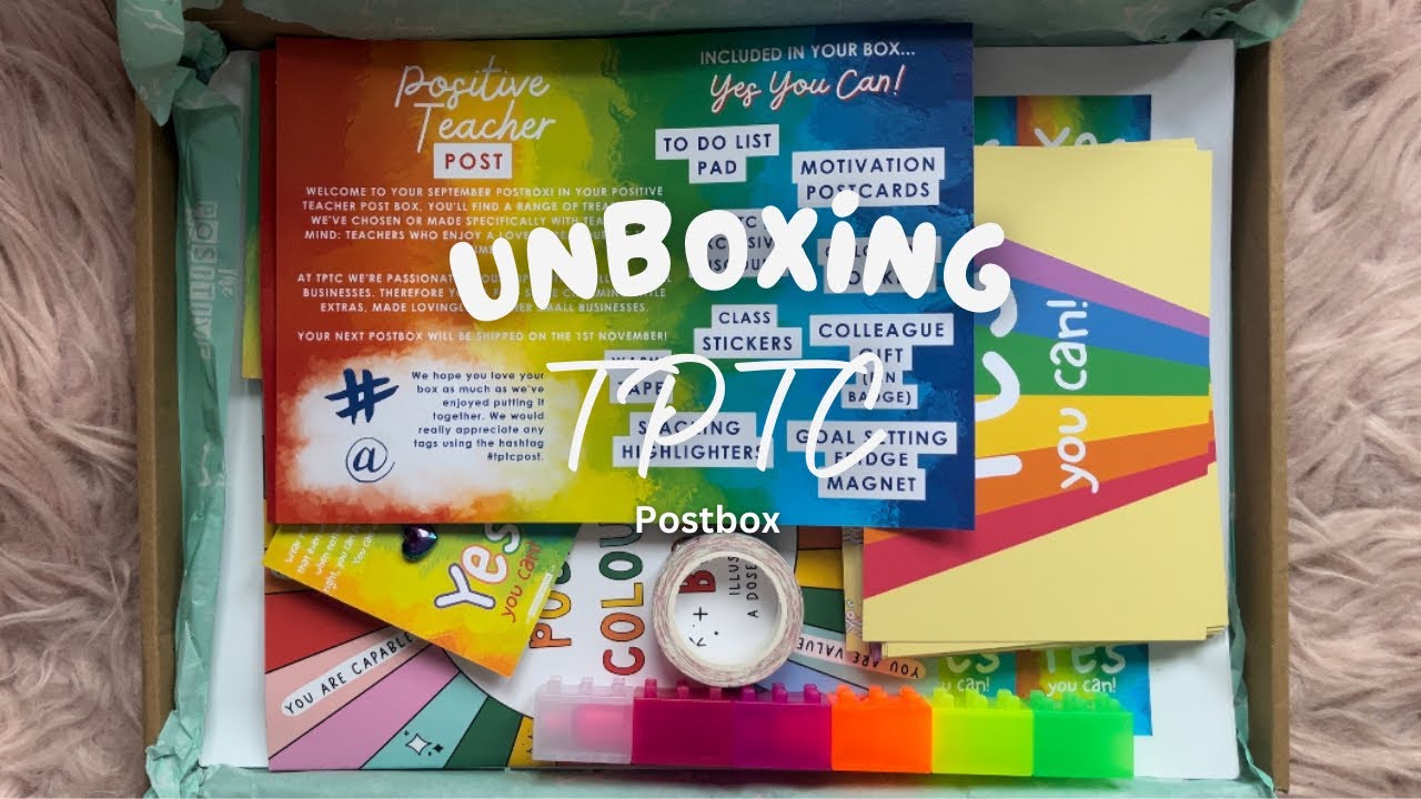 The Positive Teacher Company Postbox Unboxing - YouTube