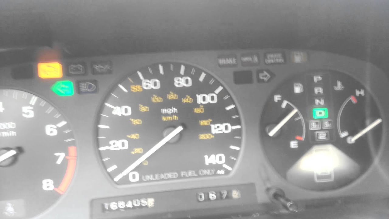 Honda prelude 89 check engine - YouTube
