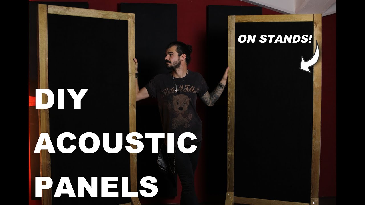 How I Built My Own Standalone Acoustic Panels | DIY Acoustic Panels For ...