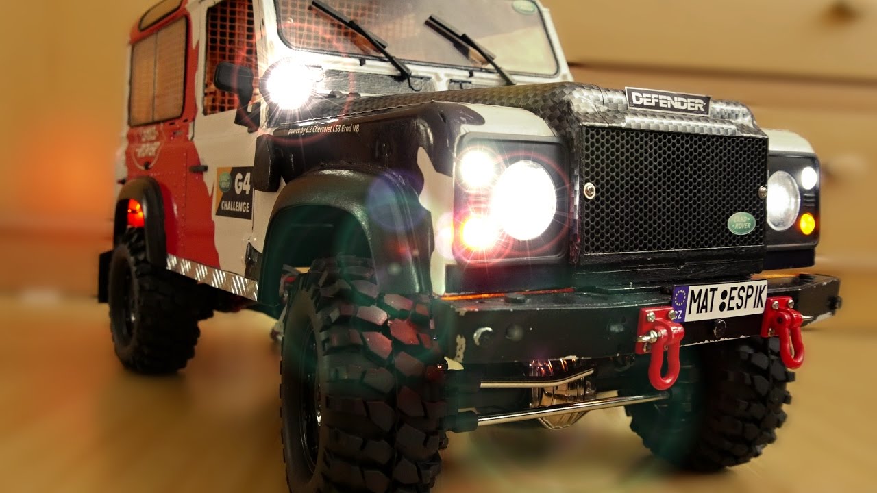 4K - RC Land Rover Defender 90 1:10 - 4K - YouTube