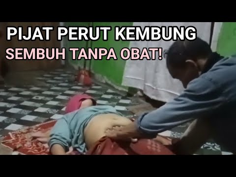PIJAT PERUT KEMBUNG SEMBUH TANPA OBAT !