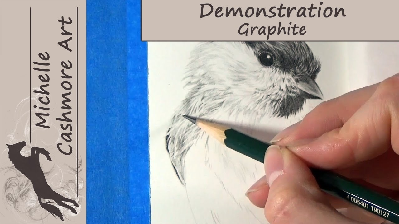 Bird in Graphite Drawing Demonstration - YouTube
