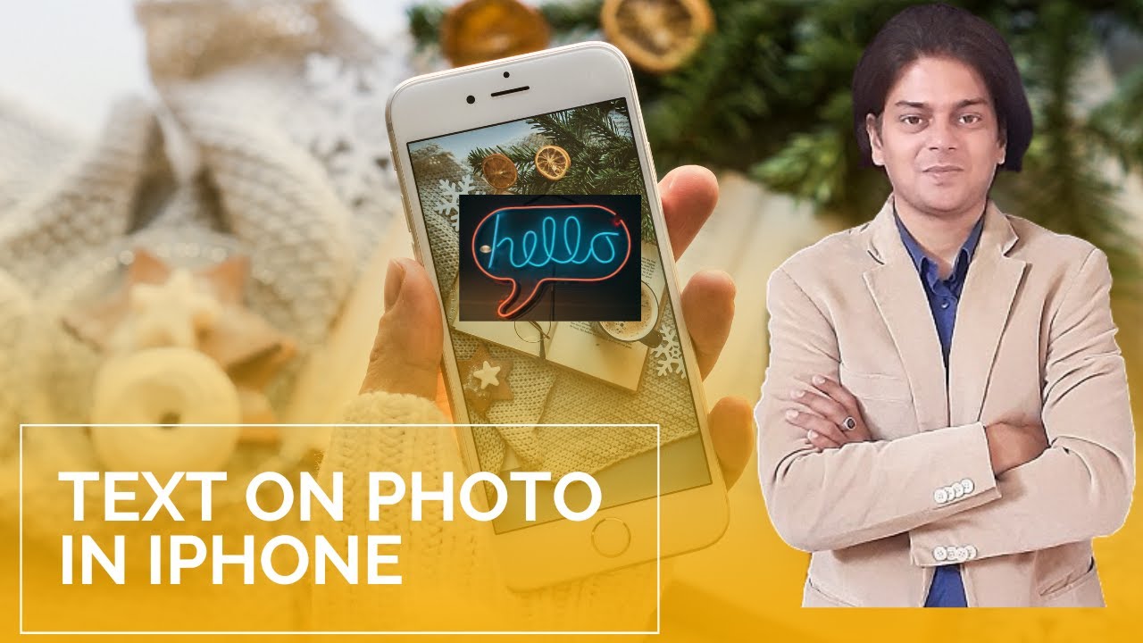 How to Add Text to a Photo on an iPhone? - YouTube